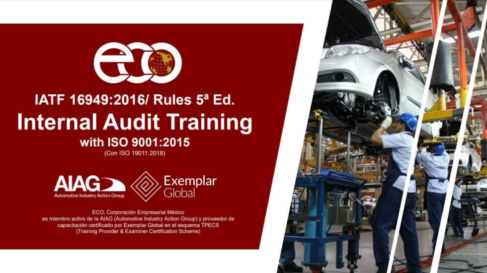 Formación de Auditor Interno IATF 16949:2016.Sistema de Calidad ...